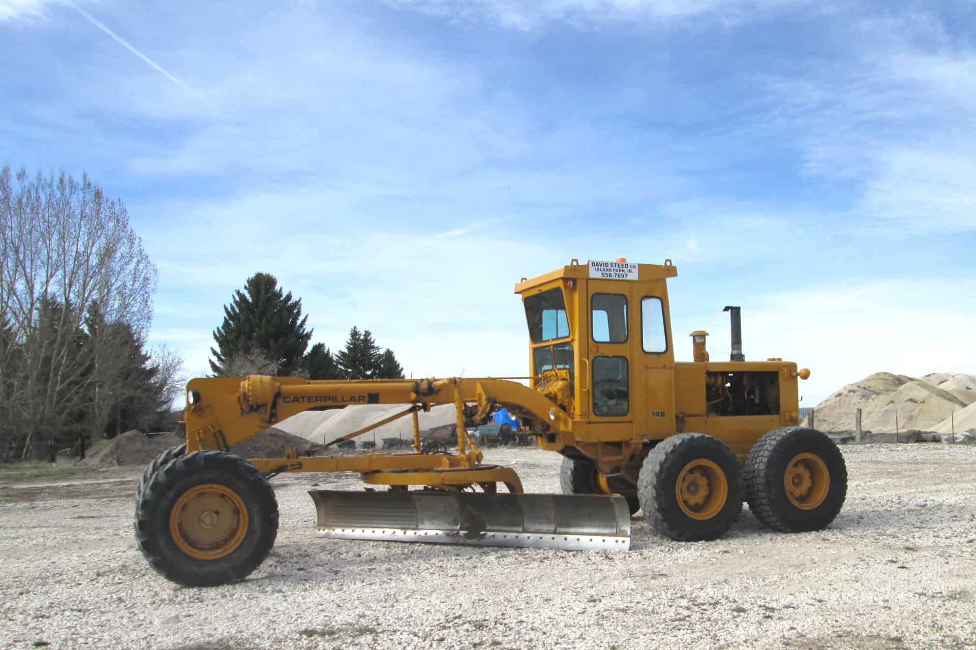 1972 Caterpillar 14E Motor Grader - Stock 10458 - David Steed Company